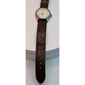 Timex | Accessories | Timex Mens Easy Reader Quartz Indiglo Watch Brown ...